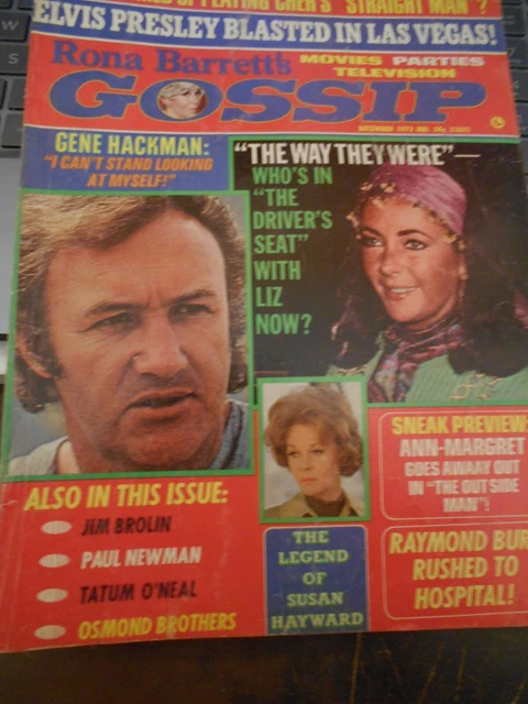 GENE HACKMAN,JAMES BROLIN, Elizabeth Taylor- Rona Barrett's Gossip ...