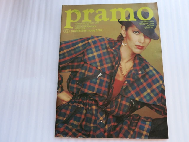 DDR PRAMO PRAKTISCHE Mode +Schnittmuster 5/1982 Kleid Parka Minikleid ...
