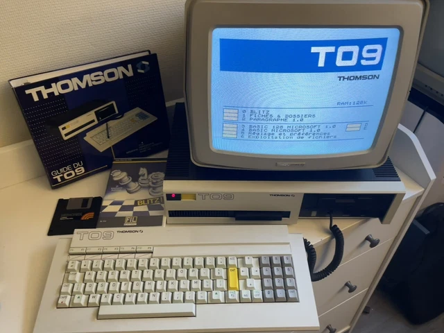 THOMSON TO9 BON Etat Avec Écran Couleur D’origine 1986 Fonctionnel EUR 490,00 - PicClick FR