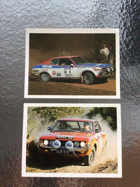 WEETBIX RALLY CHAMPS 1979 Cereal Cards Datsun 710 Toyota Celica Weet ...
