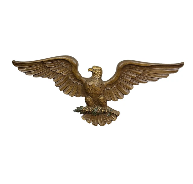 VINTAGE SYROCO BALD Eagle Wall Plaque Made In USA Patriotic American ...
