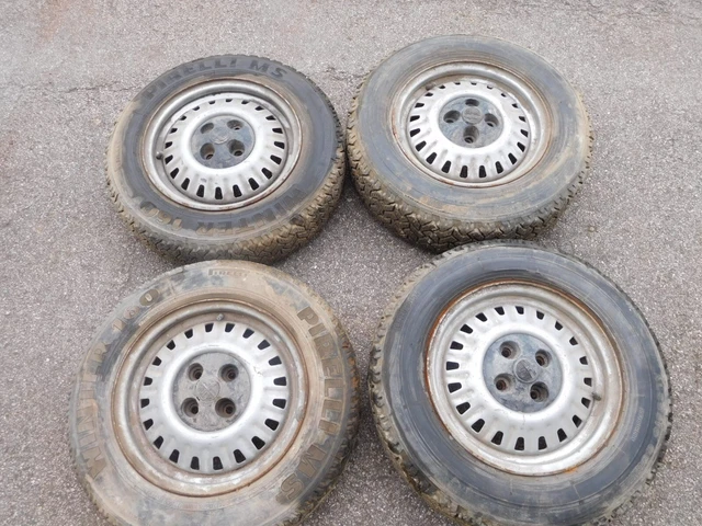 AUTO RUOTE CERCHI Acciaio Ferro Alfa Romeo Giulietta Alfetta 1600 Gtv ...