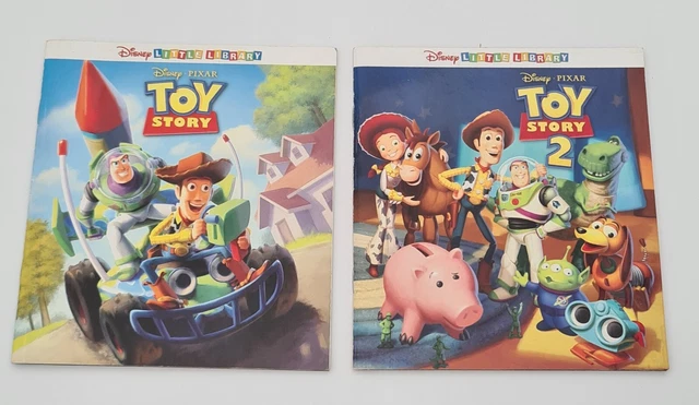 DISNEY PIXAR LITTLE Library Book Toy Story 1 & 2 Paperbacks Tracked ...