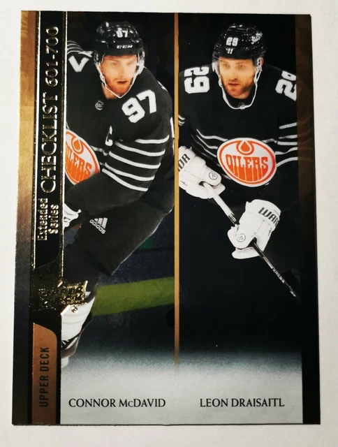 CONNOR MCDAVID LEON Draisaitl 2020-21 Extended Series Checklist Silver ...