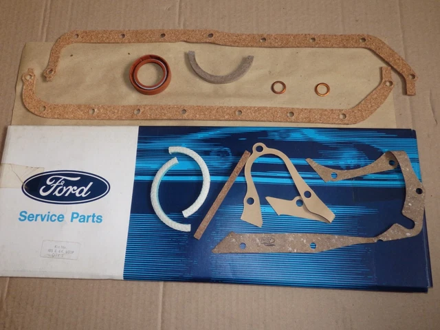 FORD SUMP GASKET Lotus Cortina Mk1 Anglia 105E Capri Corsair Classic ...
