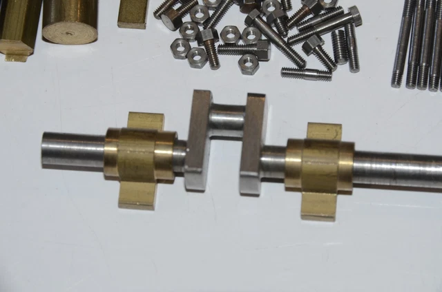 STUART 10H LIVE steam engine castings. Crank made, cylinder & piston ...