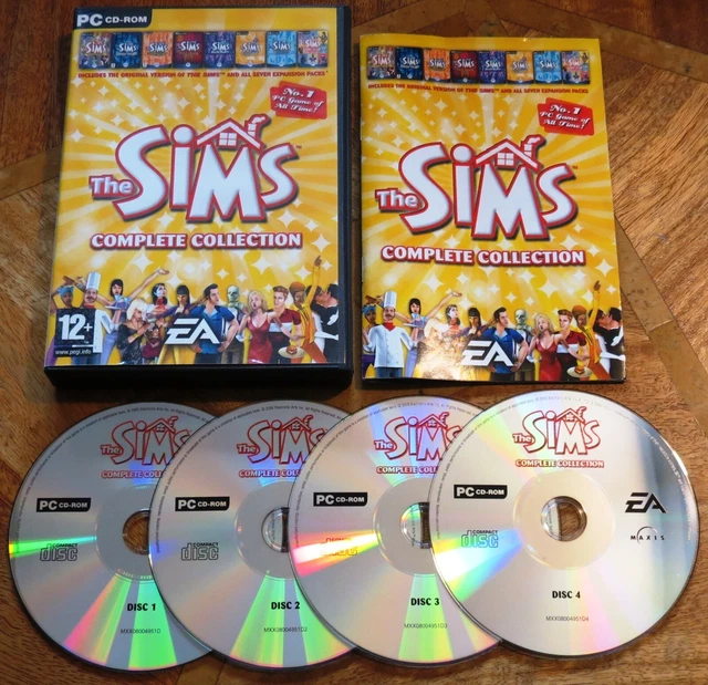 THE SIMS COMPLETE Collection (PC CD-ROM, 2000) Base game & All 7 ...