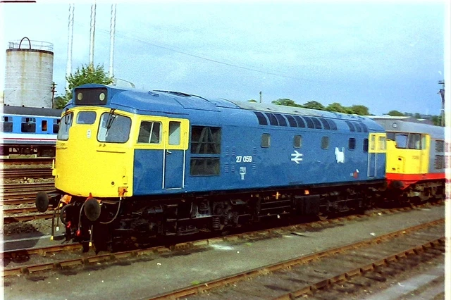 35MM RAILWAY COLOUR Negative Class 27 059 at Basingstoke £1.95 ...