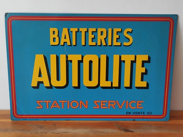 PLAQUE TÔLE PUBLICITAIRE ancienne AUTOLITE EUR 1,00 - PicClick FR