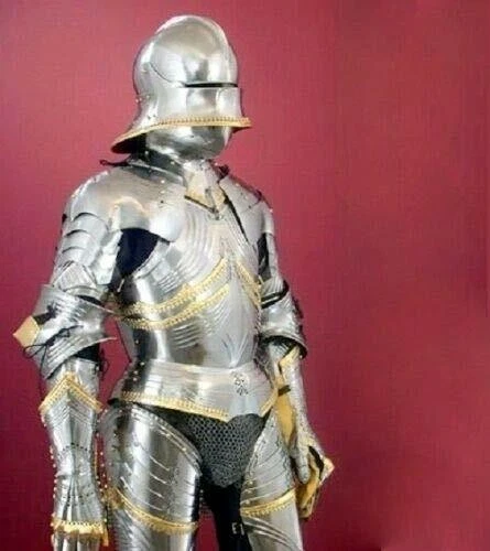 MEDIEVAL KNIGHT ARMOR Full Suit Gothic SCA LARP Wearable Combat With ...