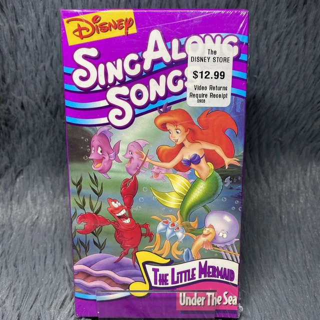 DISNEY SING ALONG Songs - The Little Mermaid: Under the Sea VHS Tape ...