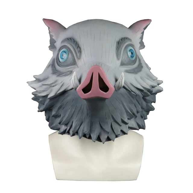 COSPLAY DEMON SLAYER Kimetsu no Yaiba Hashibira Inosuke Mask Wild Boar ...