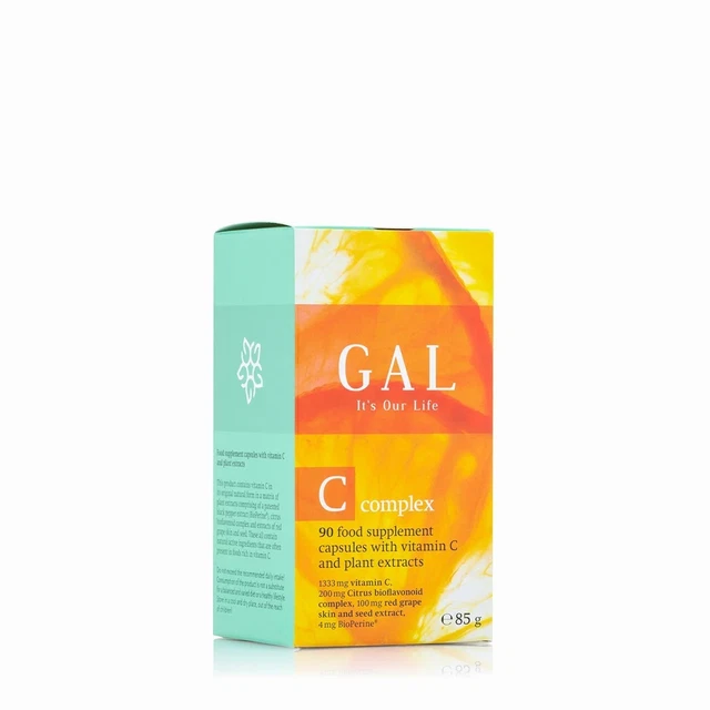 GAL CITRUS BIOFLAVONOIDS Red Grape Seed Vitamin C Complex Capsules (90 ...