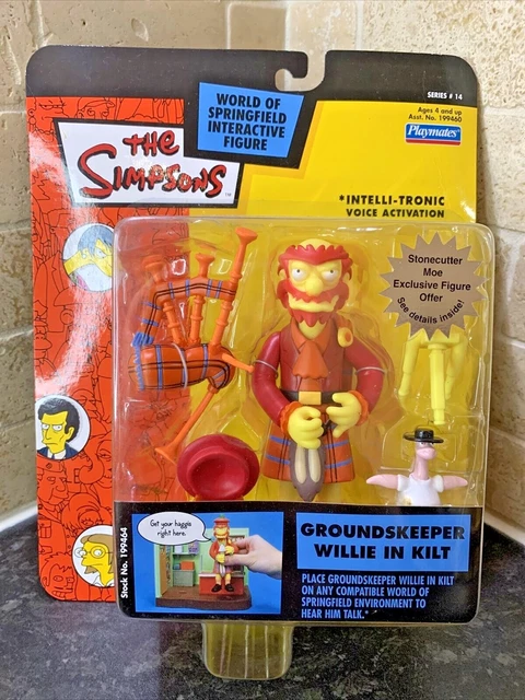 FIGURA DE LOS Simpson 2003 Groundskeeper Willie In Kilt WOS World of ...