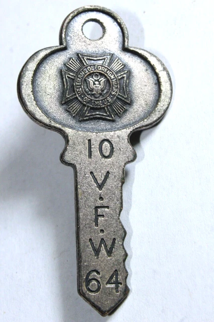 VINTAGE 10 YEAR VFW Key Pin 1964 $7.99 - PicClick