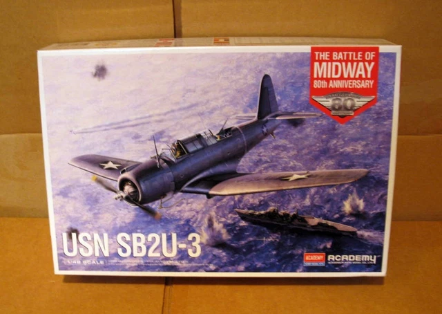 ACADEMY 1:48 VOUGHT SB2U-3 Vindicator US Navy WWII Dive Bomber + Eduard ...