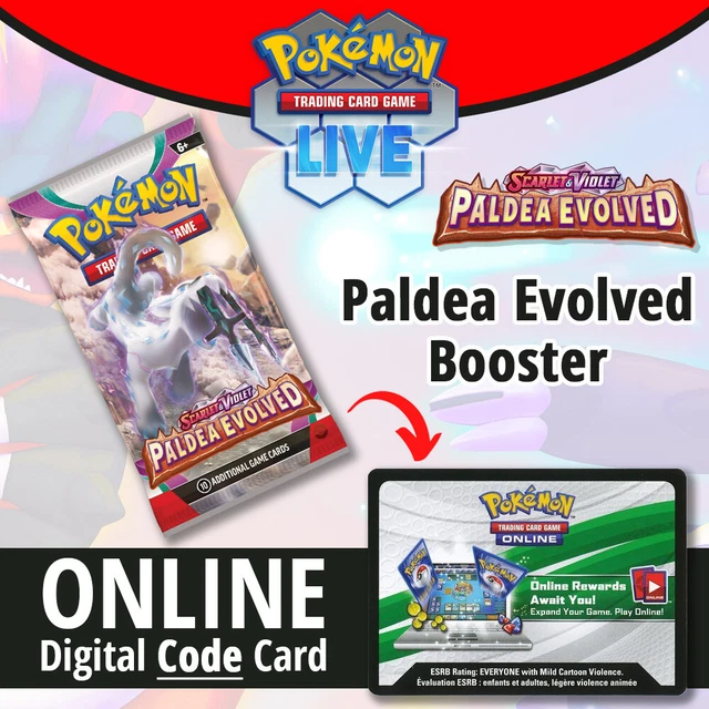 PALDEA EVOLVED - Pokémon PTCGO Live TCG Booster ONLINE Bulk Code Cards Lot £1.73 - PicClick UK