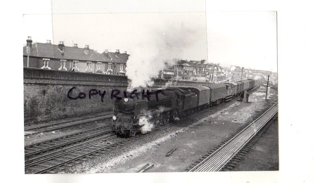 RAIL PHOTO SR Bullied Pacific WC 34108 Vauxhall London LSWR waterloo ...