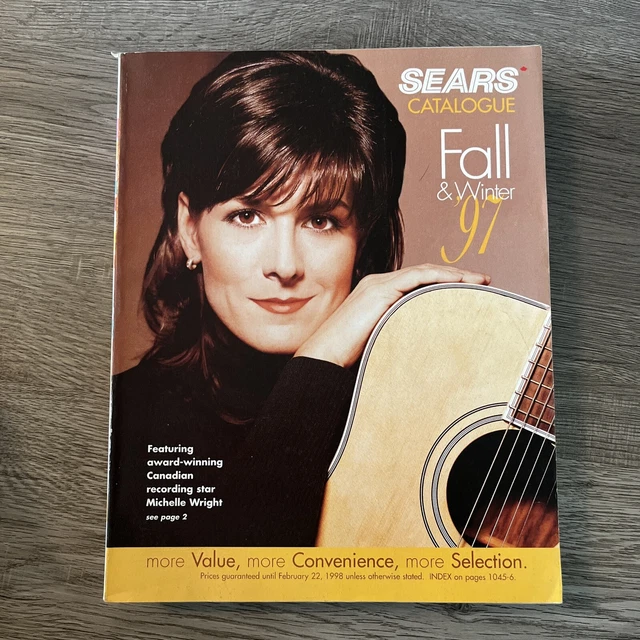 VINTAGE SEARS 1997 Fall & Winter Catalog Fashion Michelle Wright Singer ...