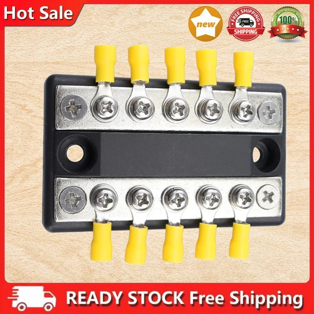 POWER DISTRIBUTION BLOCK 100A Busbar Power Case for Auto Camper RV ...