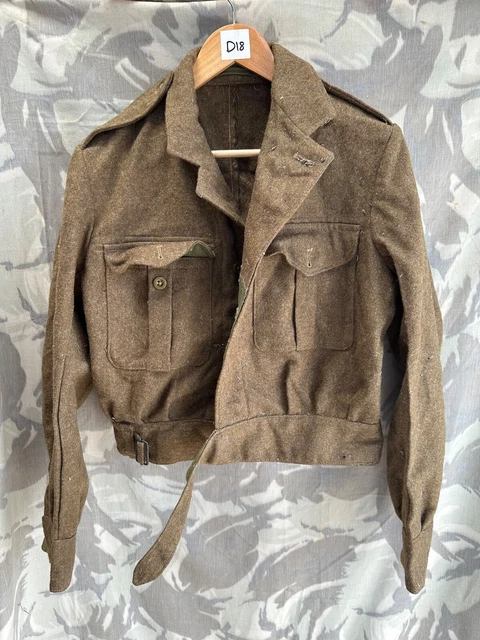 ORIGINAL BRITISH ARMY 49 Pattern Battledress Uniform Jacket - 39" Chest ...