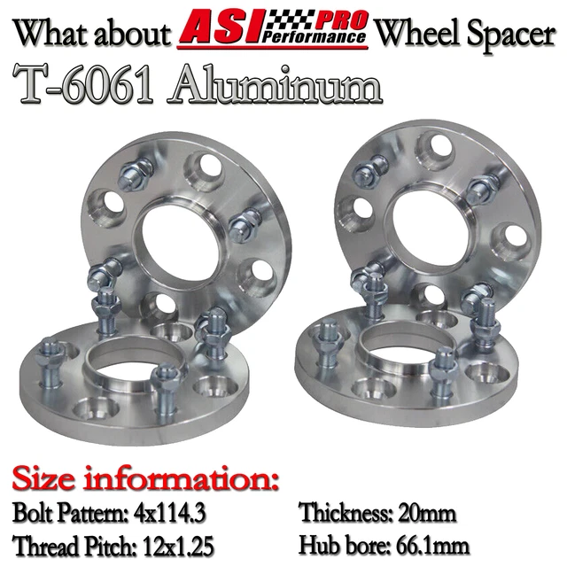 20MM ALUMINUM 4PCS12X1.25 Wheel Spacers Fit SKYLINE R32/R33/S13/S14/S15 ...