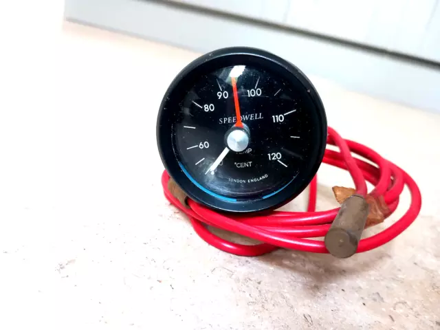 GENUINE SPEEDWELL CLASSIC Nos Mini Cooper S Temp Temperature Dial Rare ...