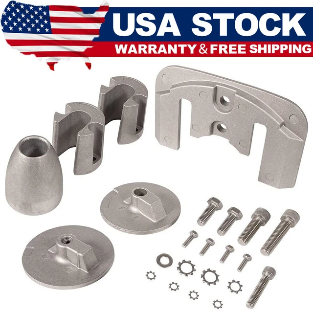 ALUMINUM ANODE KIT CMBRAVO3KITA For 2004+ Mercruiser Bravo III Drives ...