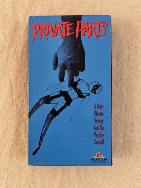 PRIVATE PARTS - VHS - 1972 - Psycho-Sexual - Vintage 1991 - Excellent ...