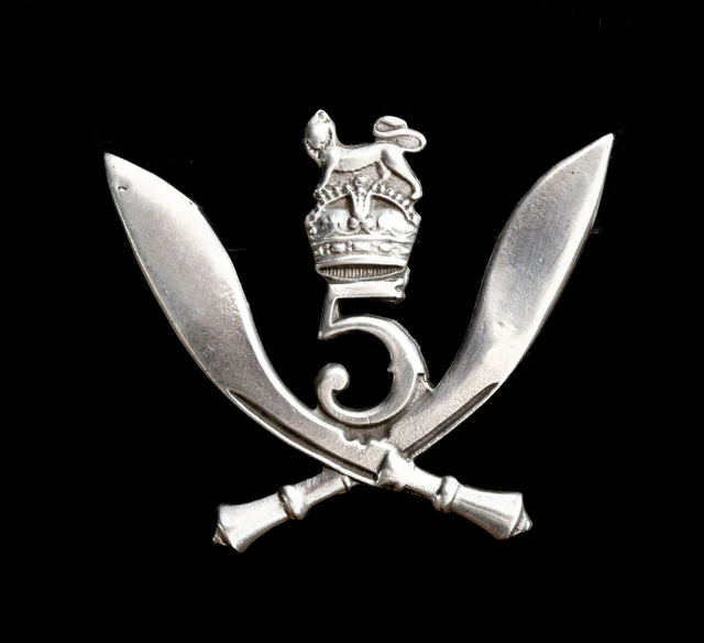 5TH ROYAL GURKHA Rifles Frontier Force Cap Badge Hallmarked Silver £33. ...