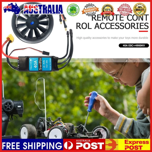 50MM BRUSHLESS 11 Propeller EDF Duct Fan + 40A ESC for RC Jet Airplane (4900KV) $75.79 - PicClick AU