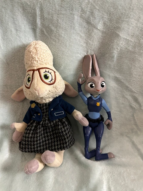 DISNEY ZOOTOPIA ZOOTROPOLIS bellwether and Judy hopps bundle soft toy ...