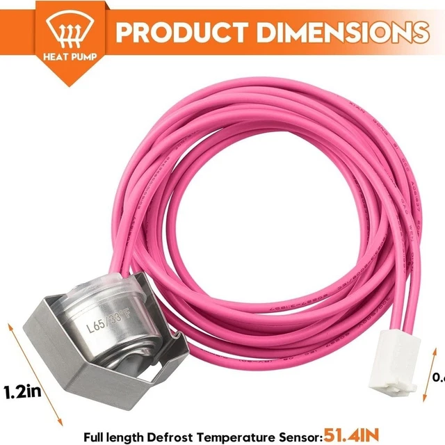 FOR CARRIER COMPATIBLE Heat Pump Defrost Sensor HH18HA279 for HVAC ...