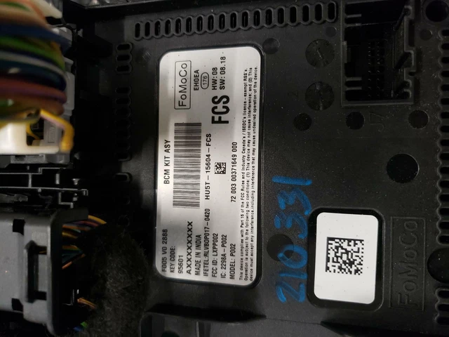 FORD ECOSPORT BODY Control module BCM fuse box assembly OEM 18 19 20 ...