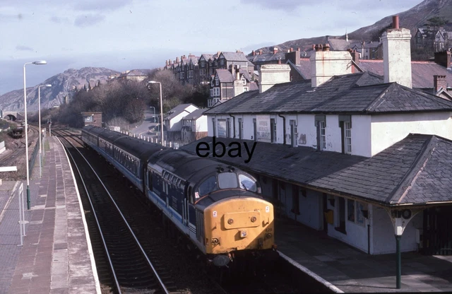 35MM RAILWAY SLIDE- Diesel Electric Loco Class 37. 37429 @ Penmaenmawr ...