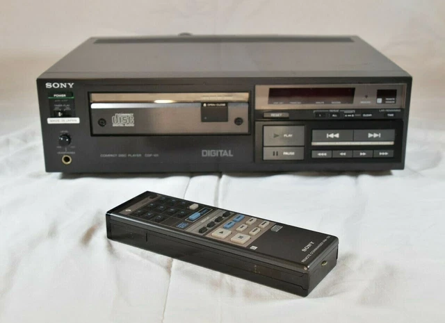 TÉLÉCOMMANDE LECTEUR DISQUE compact vintage Sony CDP-101 premier ...
