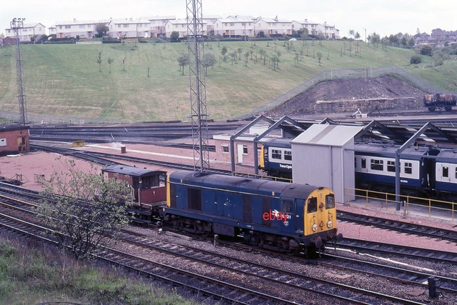 ORIGINAL 35MM SLIDE BR Class 20 no.20121 at Glasgow Eastfield +rights ...