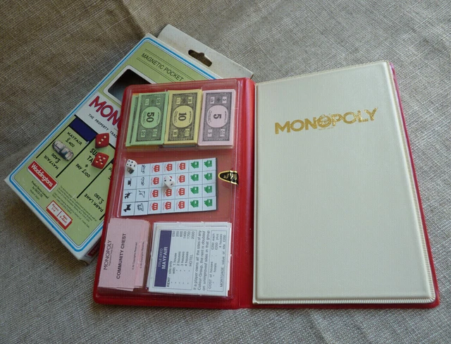 NEW UNUSED MONOPOLY Vintage Waddingtons Magnetic Pocket Edition Game £ ...
