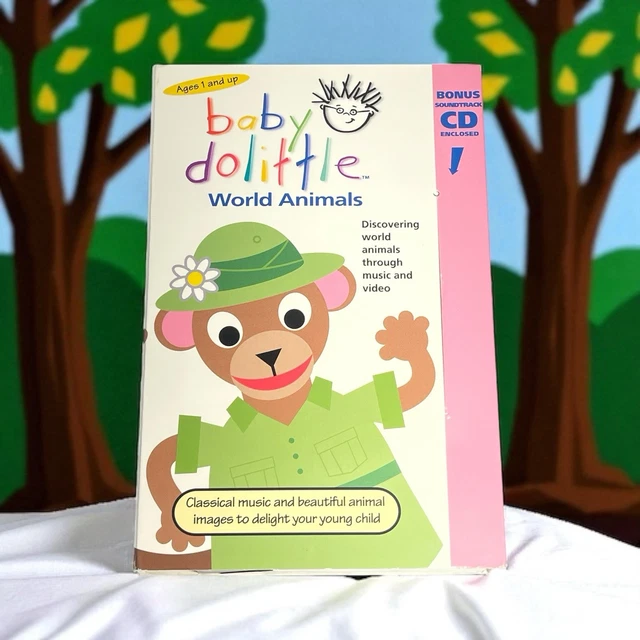 BABY EINSTEIN BABY Dolittle World Animals VHS Tape With Bonus ...