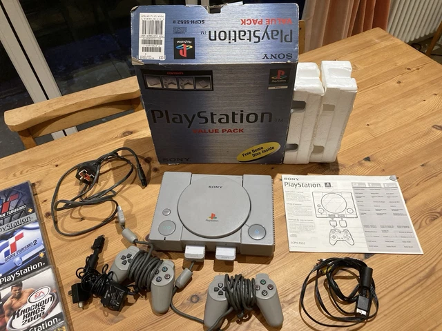 SONY PLAYSTATION 1 original console boxed with ten games £47.52 ...