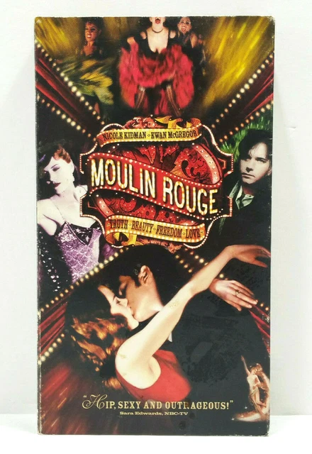 MOULIN ROUGE (VHS, 2001) Preview Videocassette Nicole Kidman Ewan ...