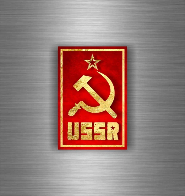 STICKER USSR CCCP sssr urss russia soviet union flag decal emblem ...