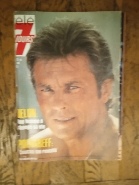 MAGAZINE TÉLÉ 7 jours de 1985 - Alain Delon EUR 5,00 - PicClick FR