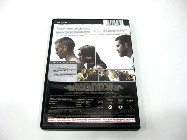 BROTHERS DVD TOBEY Maguire Jake Gyllenhaal Natalie Portman £28.48 ...