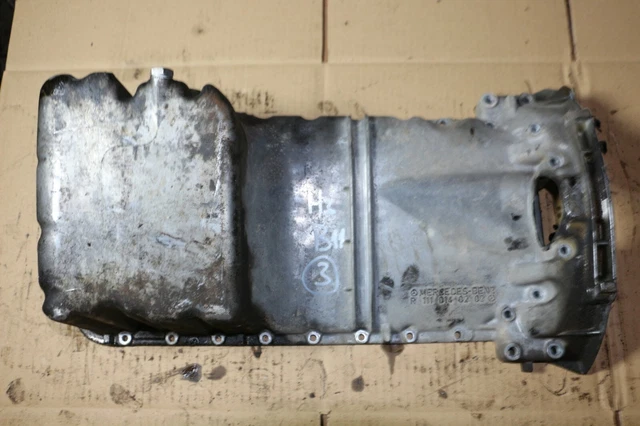 GENUINE MERCEDES W202 W208 W124 M111 engine oil pan oil tub R1110140202 ...