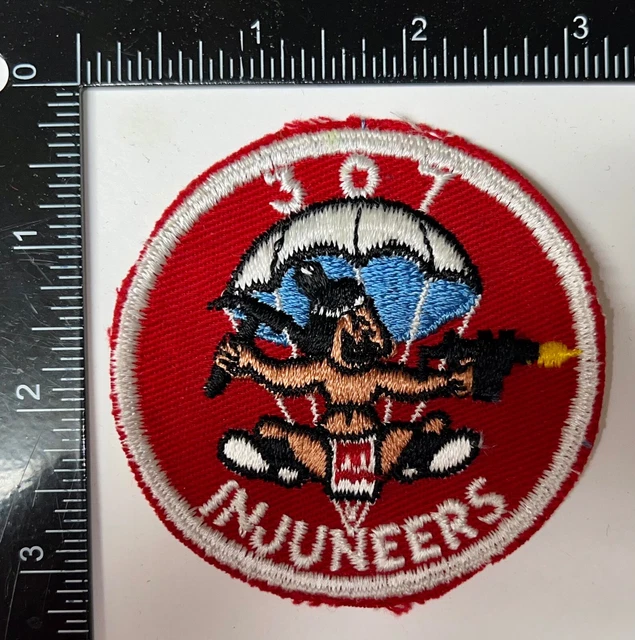 POST WWII 1950S 307th Airborne Engineer Bn Parachute Paratrooper Patch ...