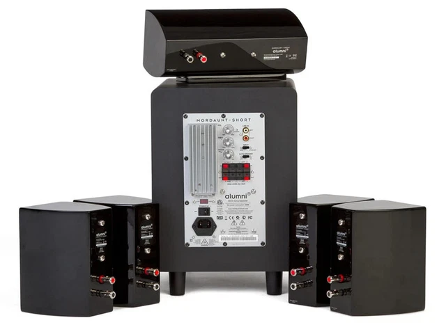 MORDAUNT SHORT ALUMNI 5.1 Surround Speaker Set - Including 2 stands £78 ...