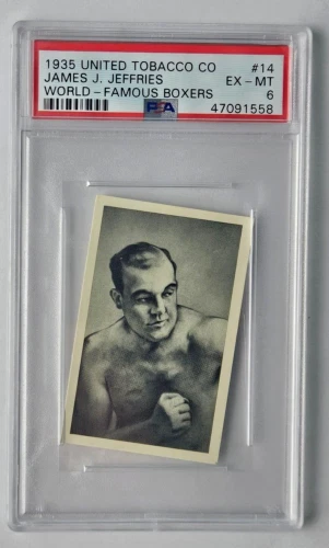 1935 UTC UNITED Tobacco Co World Famous Boxers #14 JAMES J. JEFFRIES ...
