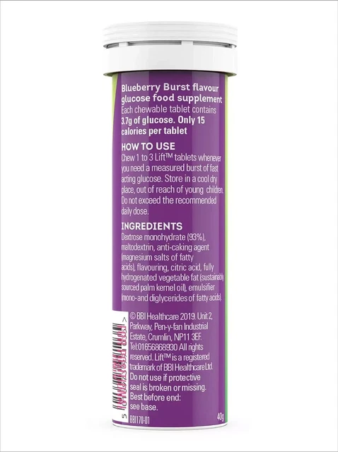GLUCO TABS BURST Fast-Acting Glucose Chewable 10 Tablets £4.29 ...