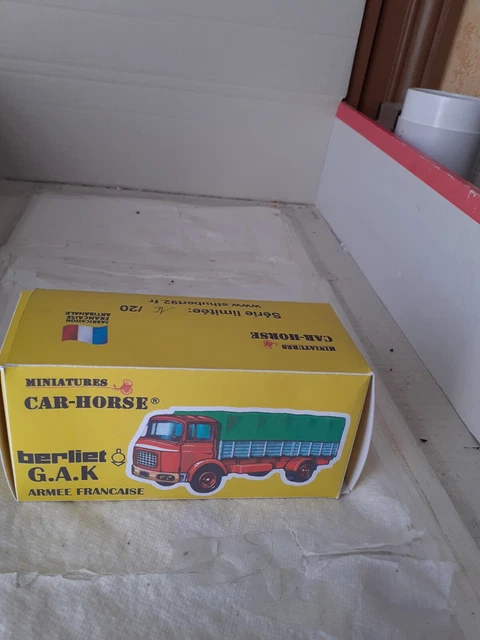 SUPERBE CAMION BÂCHÉ Berliet GAK armée Francaise 1968 Miniatures Car ...